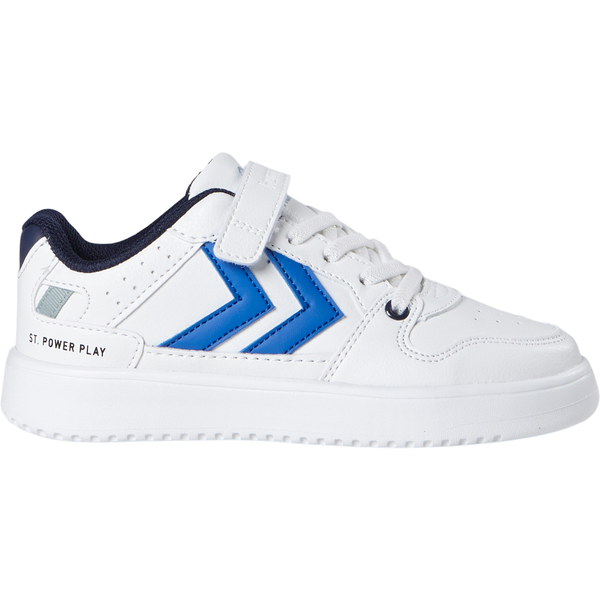 Køb hummel ST. Power Play Velcro Sko Barn WHITE/BLACK IRIS