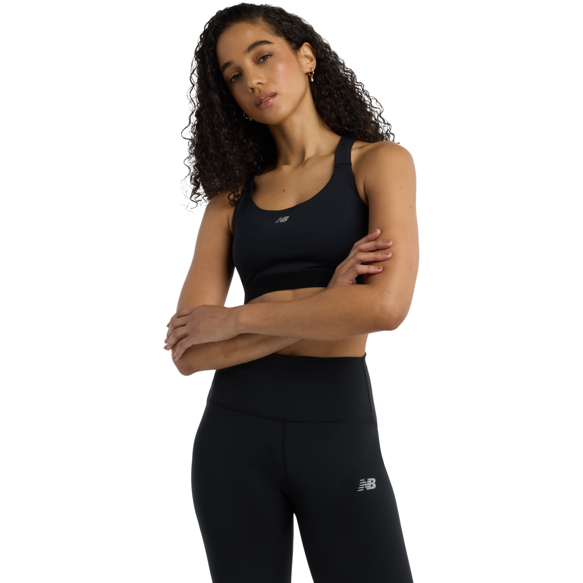 Køb New Balance Essential Medium Support Sports BH Dame Black