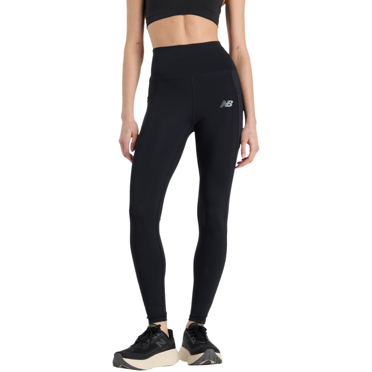 Køb New Balance Sport Pocket High Waist Træningstights Dame BLACK