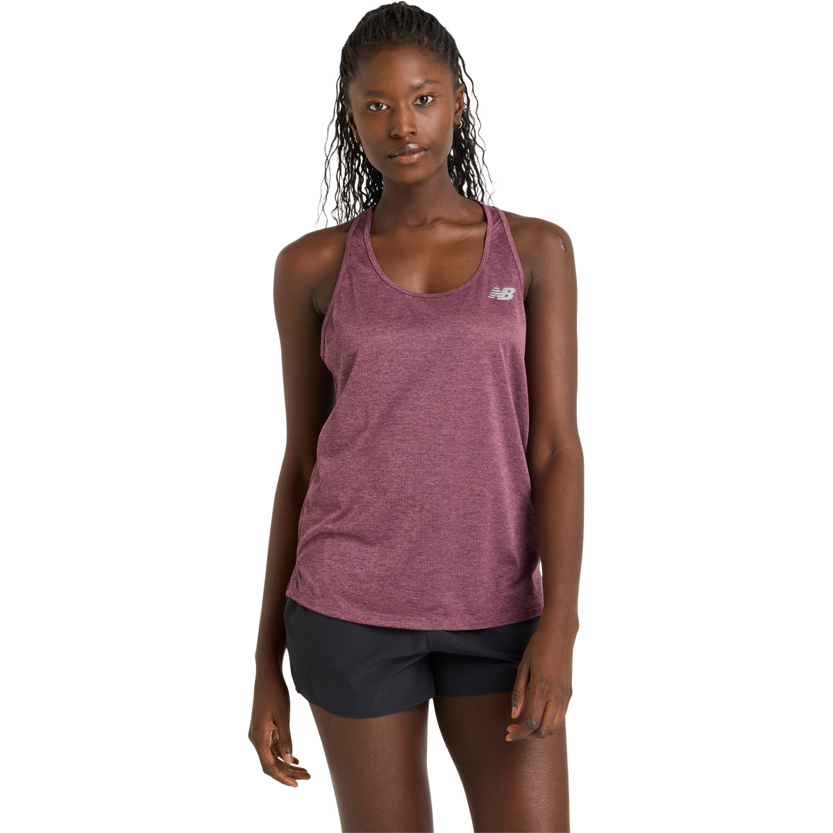 Køb New Balance Athletics Topp Dame FADED PLUM HEATHER