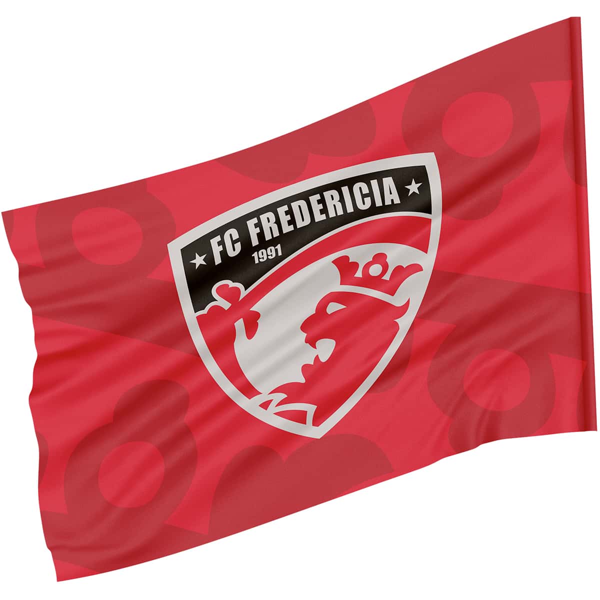 Køb FC Fredericia 90x70 cm Flag Rød
