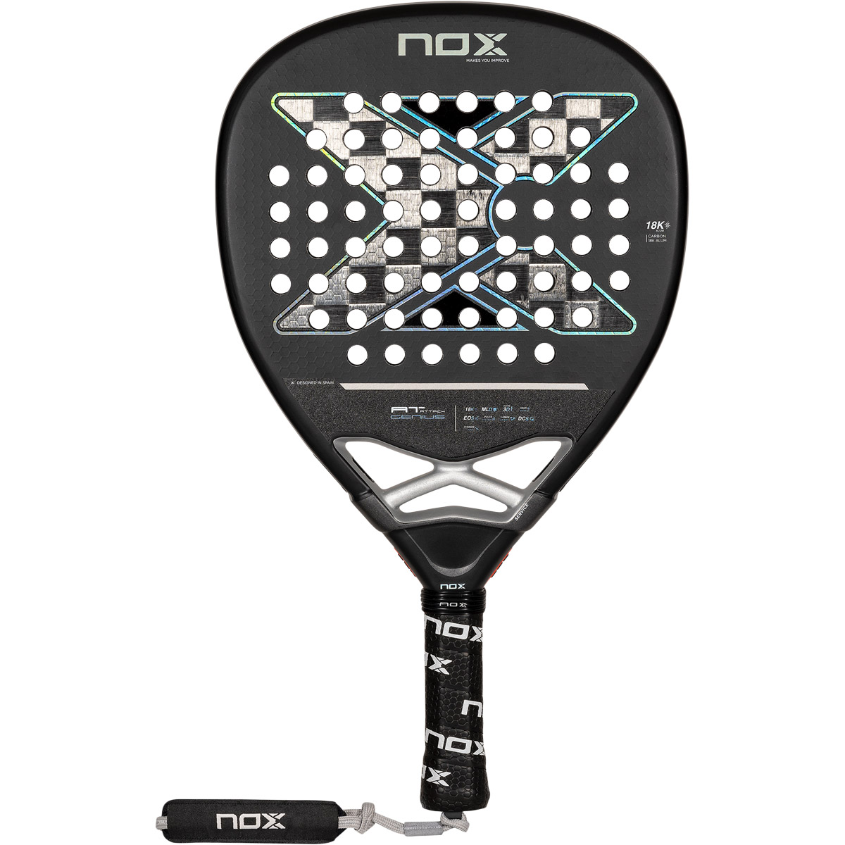 Køb NOX AT Attack Genius 18K 2024 Padel Bat Ass