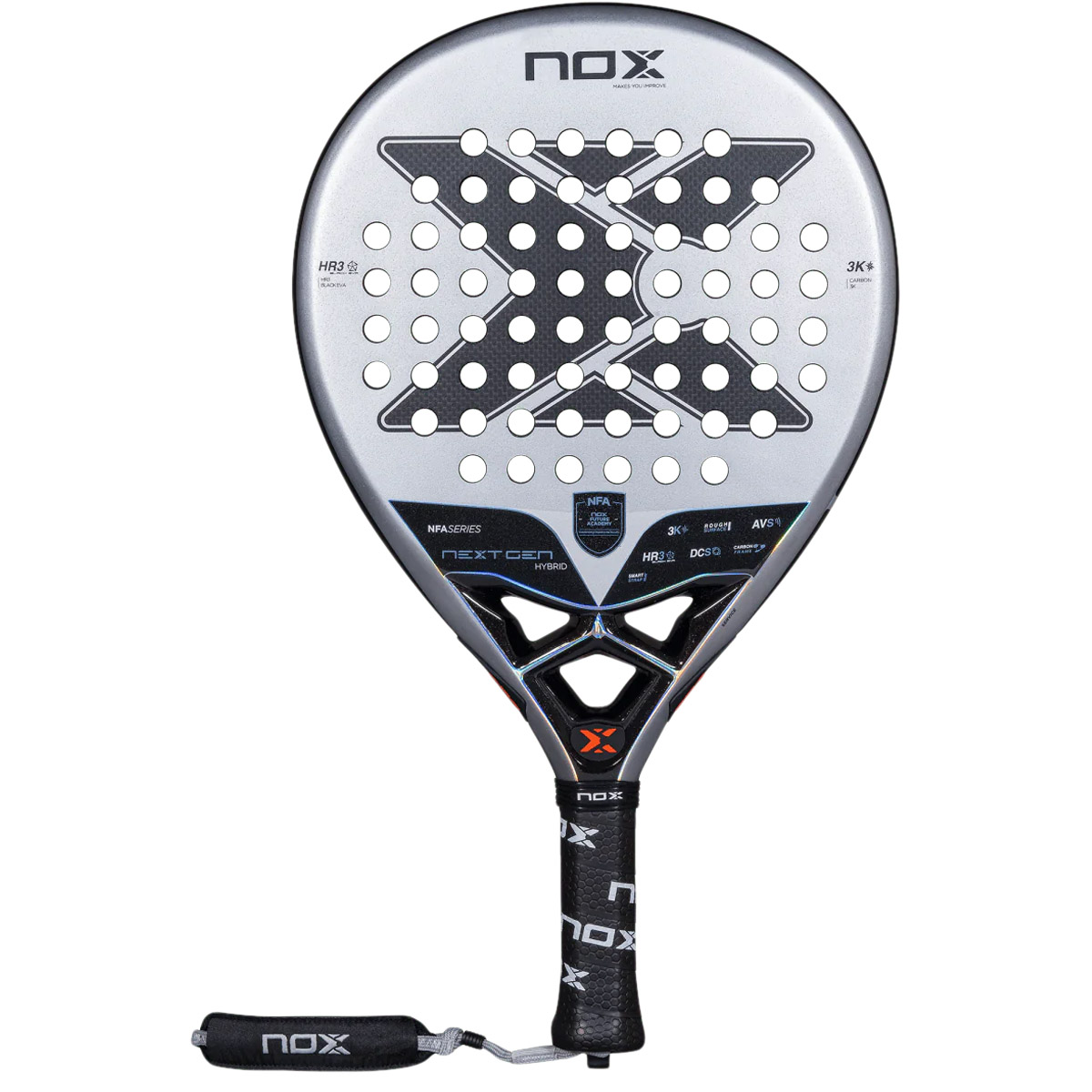 Køb NOX Nextgen Pro Hybrid 3K 2025 Padel Bat Ass