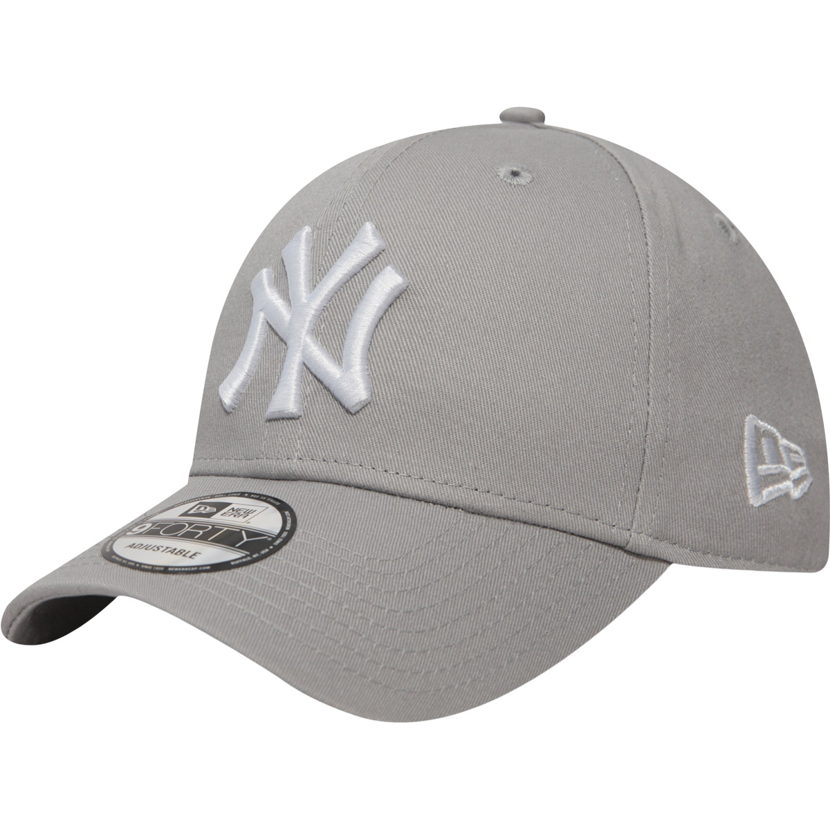 Køb New Era 9FORTY League Basic New York Yankees Cap GRAY/WHITE