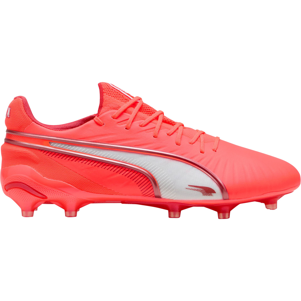 Køb PUMA King Ultimate FG/AG Fodboldstøvler Glowing Red-PUMA White-Red Fire