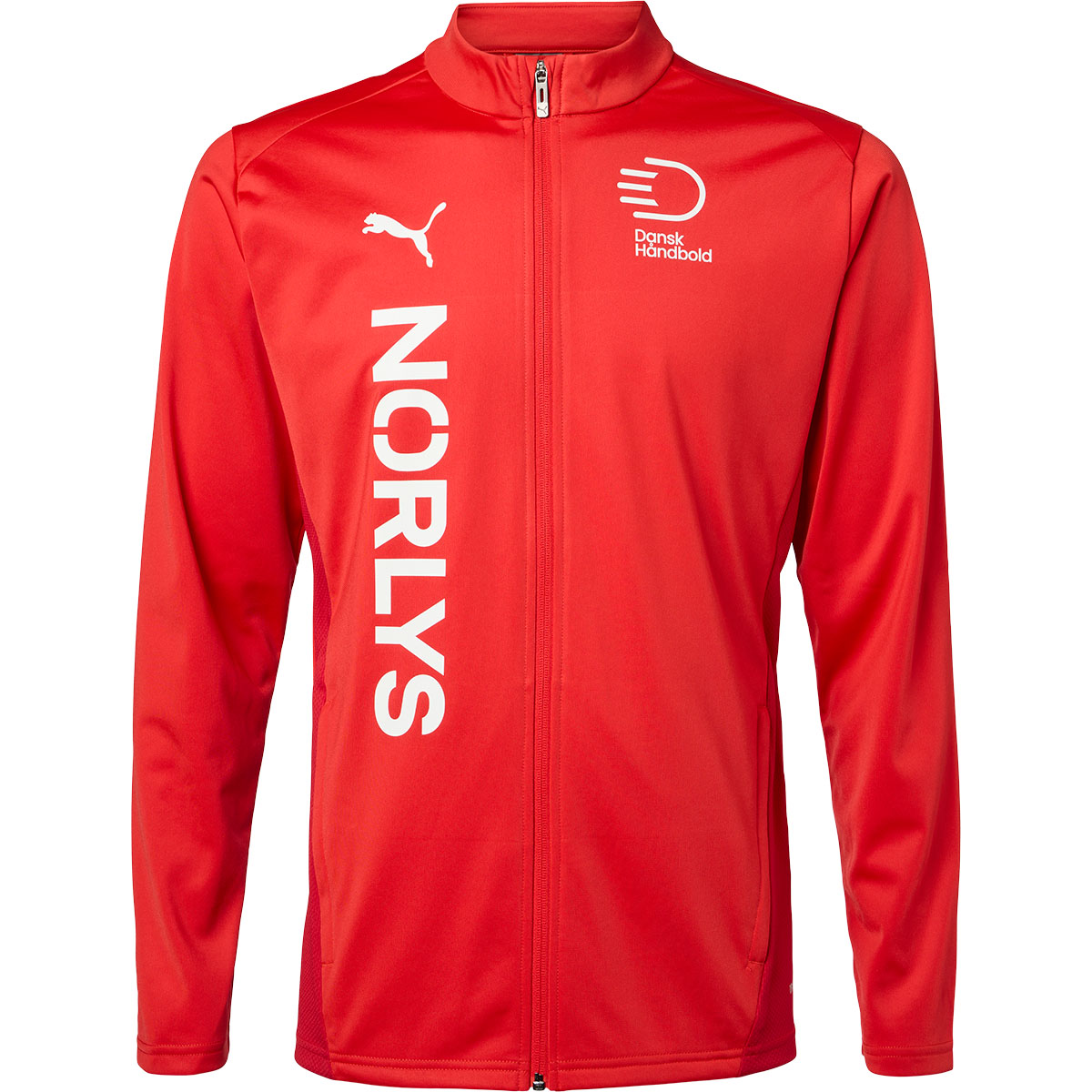 Køb DanskHåndbold PUMA Full Zip Træningstrøje Herre PUMA Red - PUMA ...