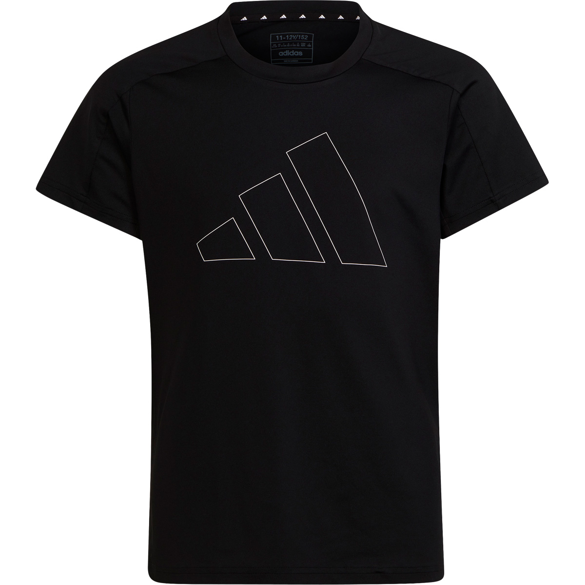 Køb adidas Essentials Big Logo Trænings T-shirt Børn BLACK/WHITE/BLACK