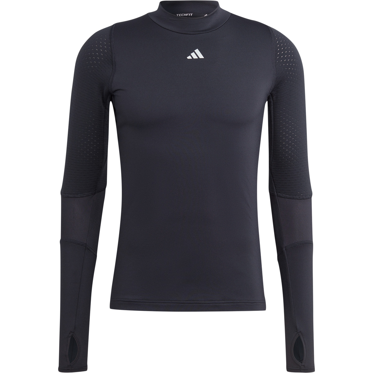 Køb adidas Techfit Cold Ready Træningstrøje Herre BLACK/WHITE/BLACK