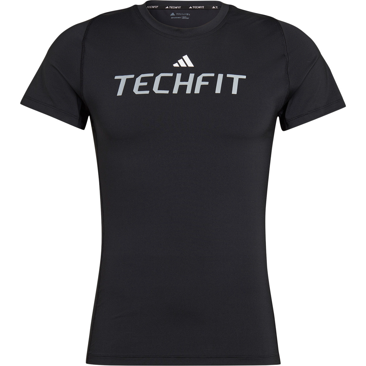 Køb adidas Techfit Trænings T-shirt Herre BLACK/WHITE/BLACK
