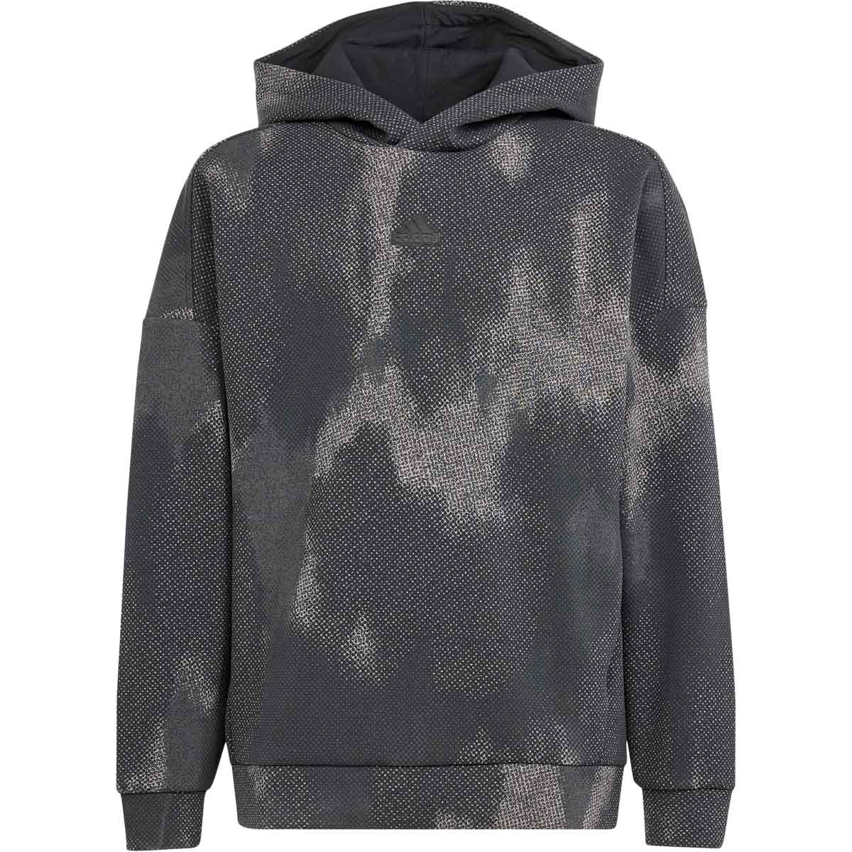 Køb adidas Future Icons AOP Hettegenser Barn BLACK/WHITE/BLACK