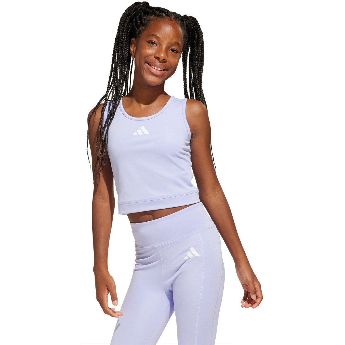 Kjøp adidas FAV Crop Top Barn i VIOTON/WHITE