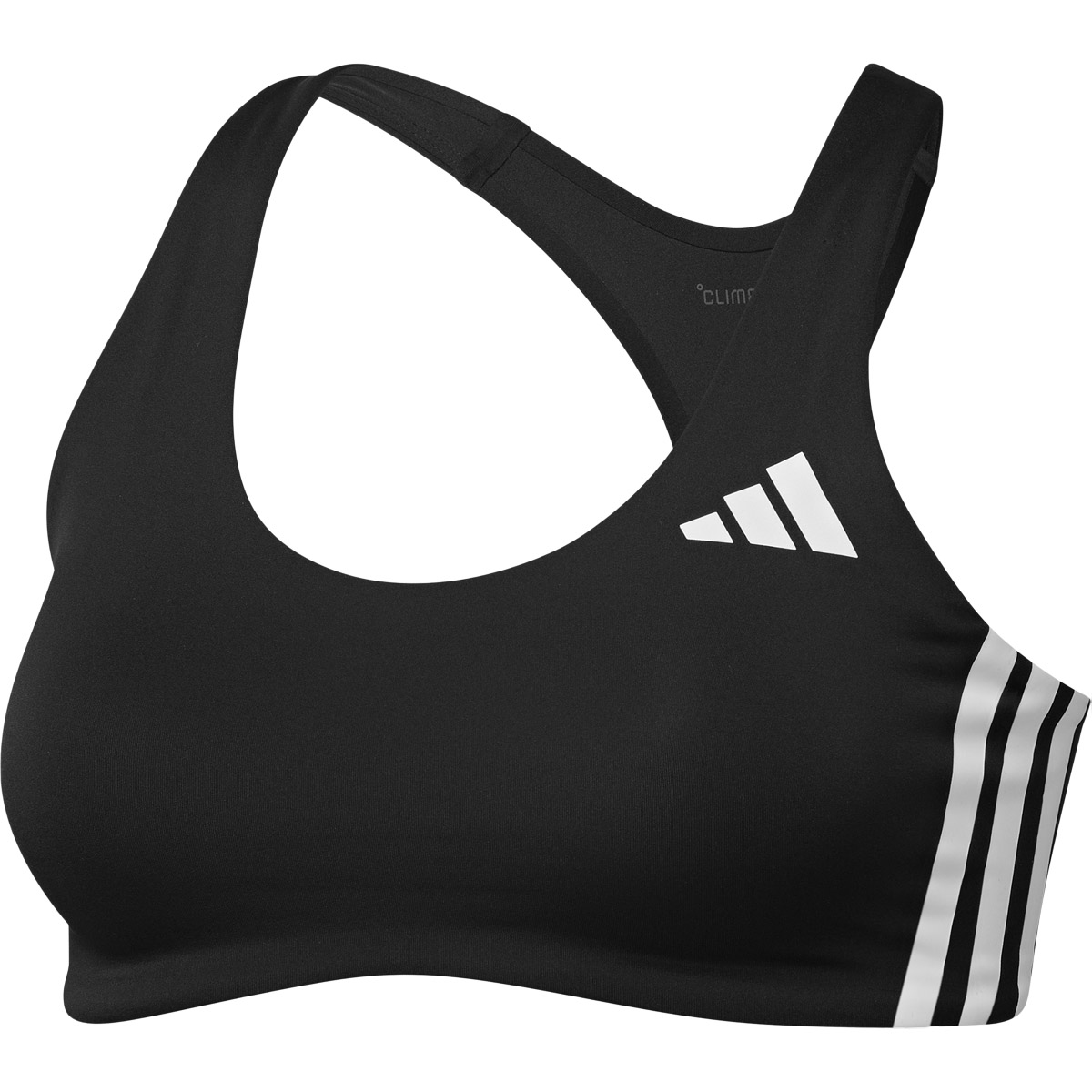 Køb adidas Adizero Medium Support Sports BH Dame BLACK/WHITE/BLACK