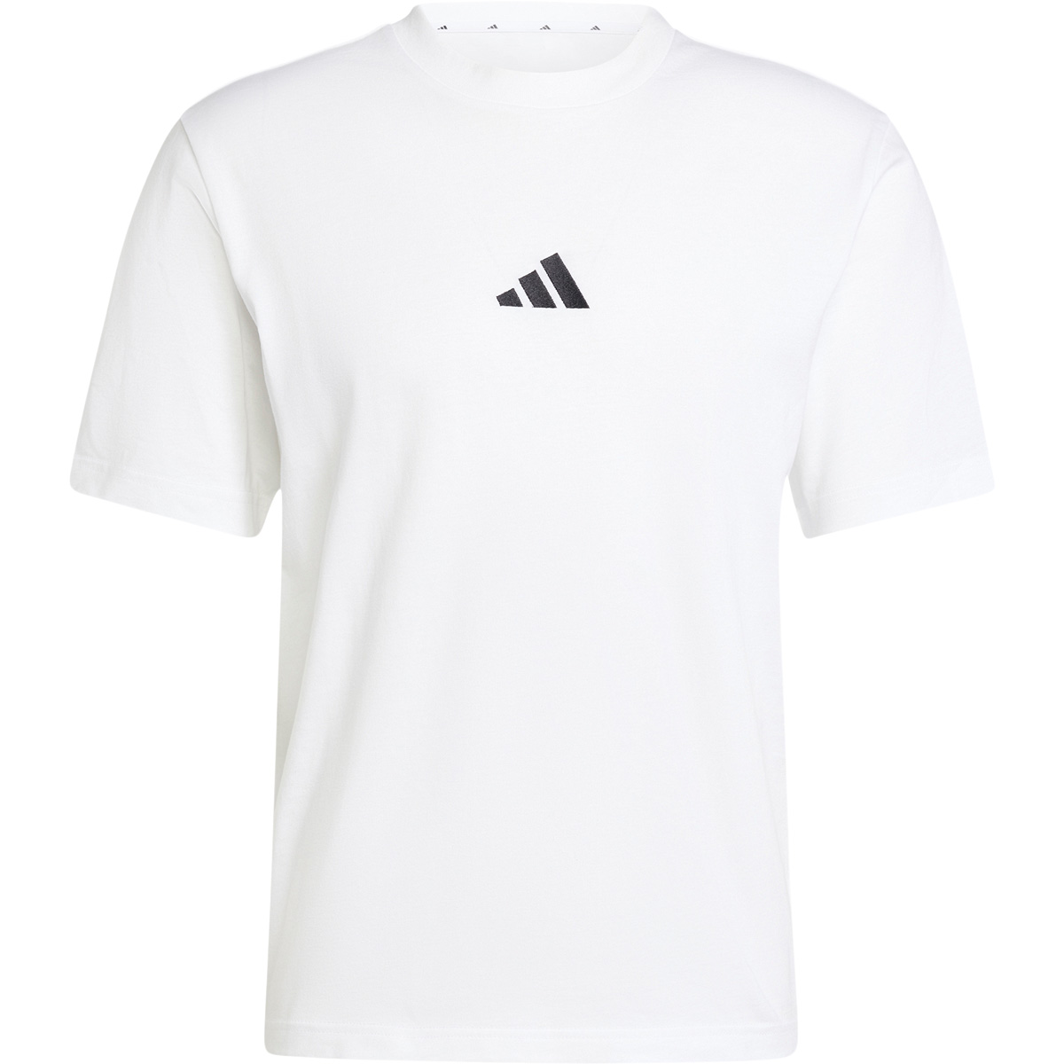 Køb adidas Small Logo SJ T-skjorte Herre WHITE/PNKFUS/BLILIL/M
