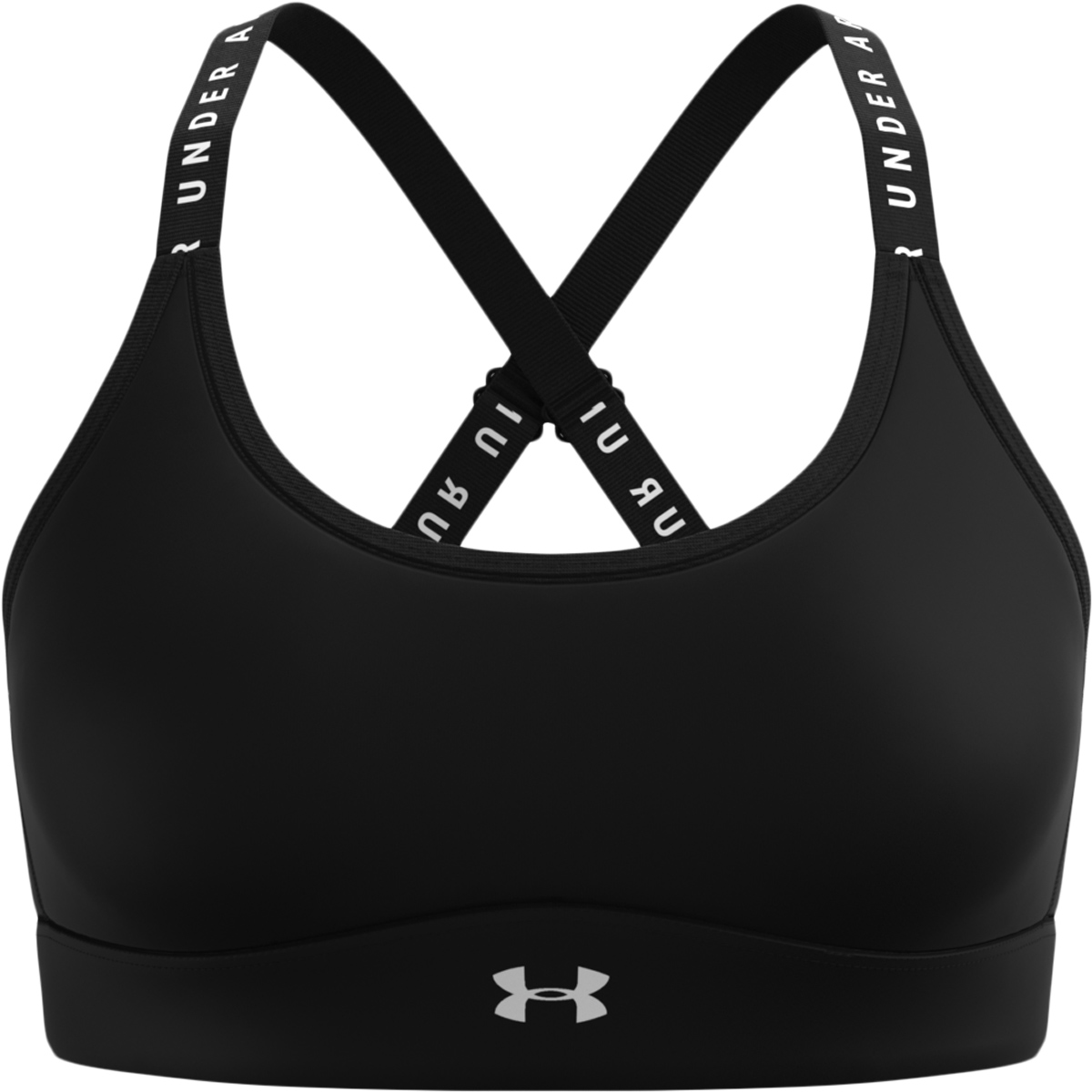Køb Under Armour Infinity Covered Medium Support Sports BH Dame BLACK