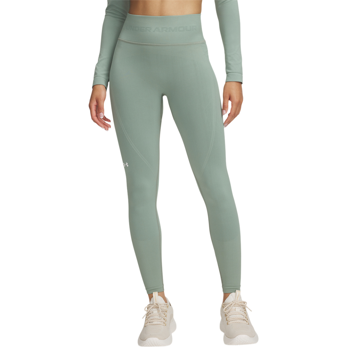 Køb Under Armour Train Seamless High Rise Treningstights Dame Silica Green