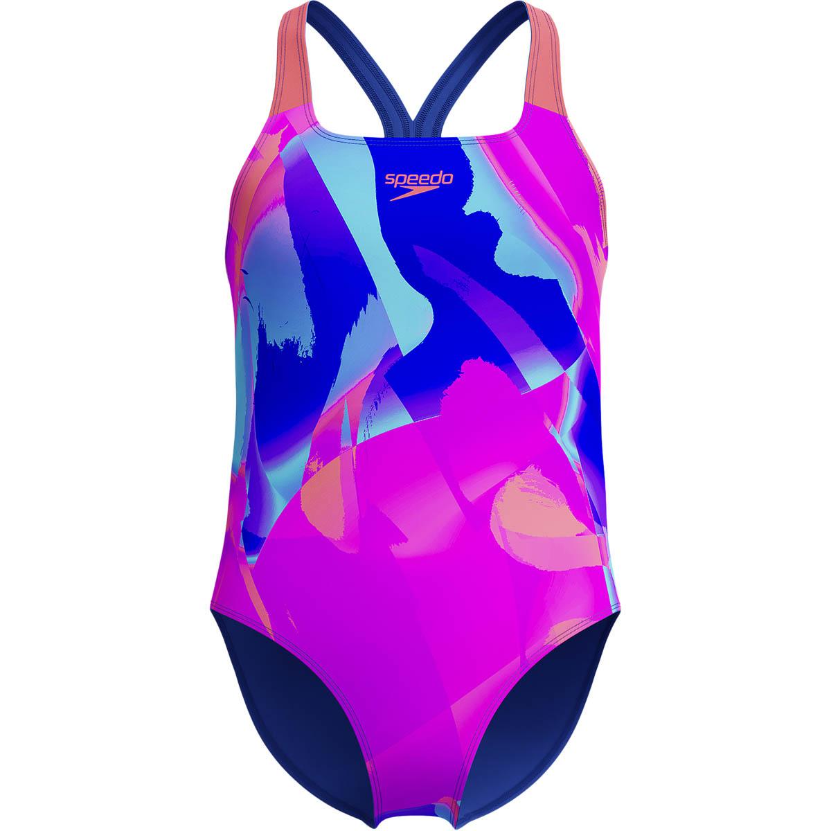 Køb Speedo Digital Allover Powerback Badedrakt Barn PINK