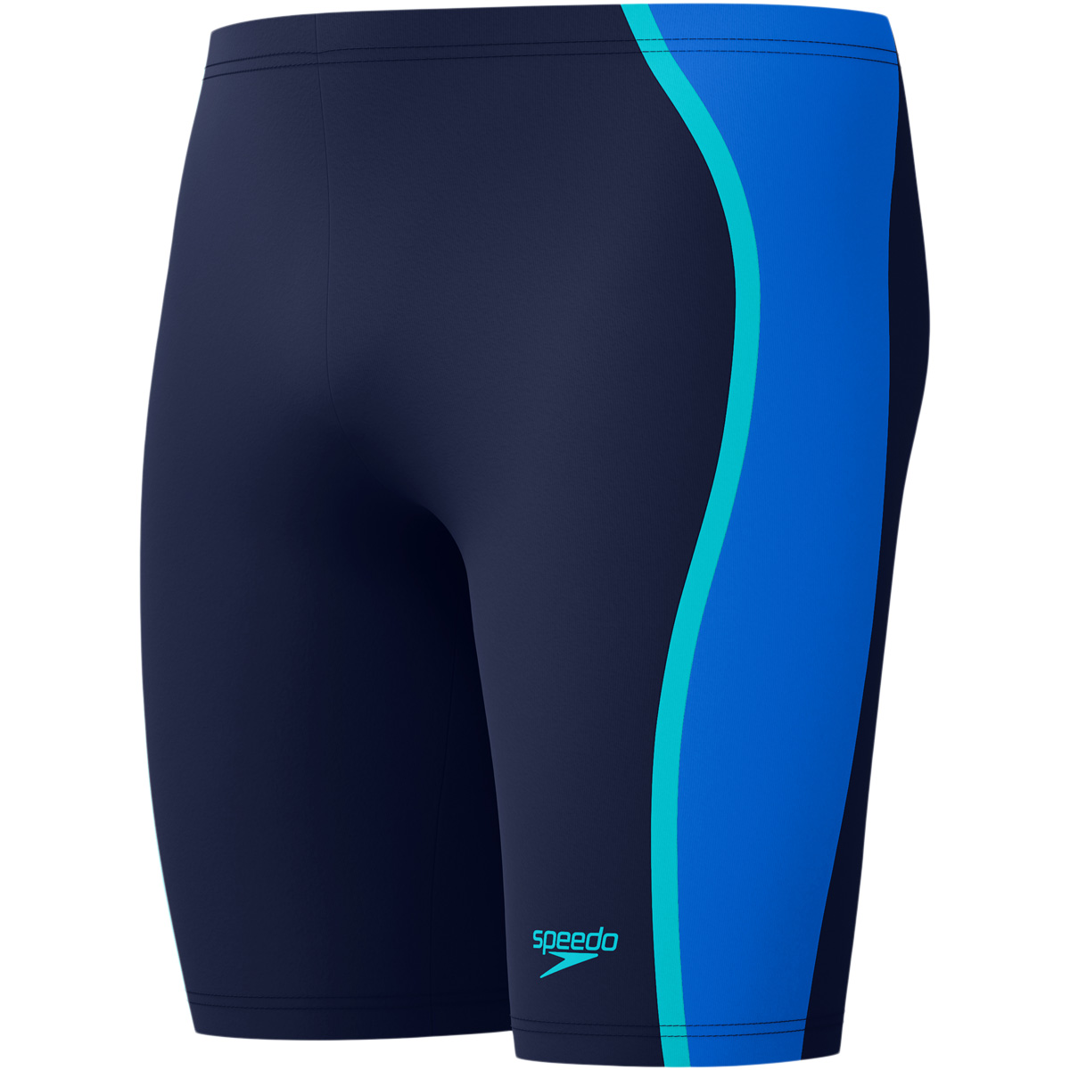 Køb Speedo Solid Splice Jammer Badebukser M/Lange Ben Herre Navy
