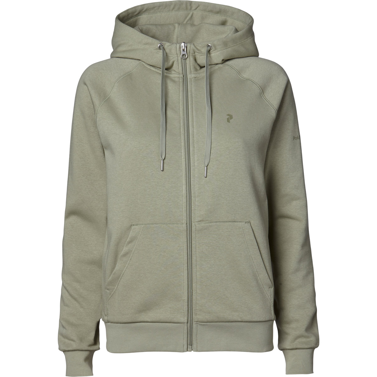 Køb Peak Performance Ground Zip Hettegenser Dame SEAGRASS