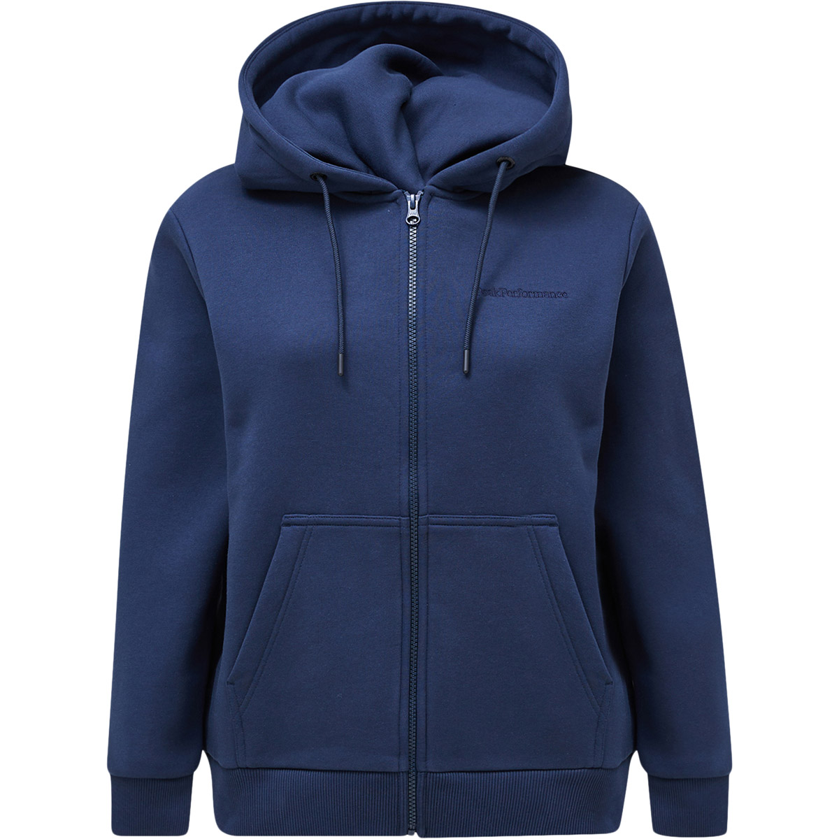 Køb Peak Performance Original Small Logo Zip Hettegenser Dame Navy