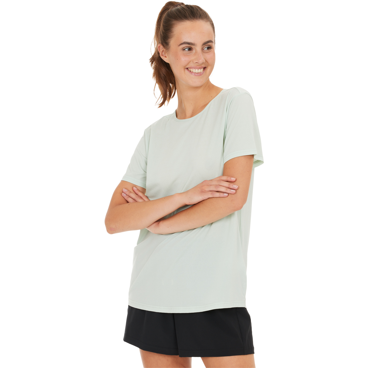 Køb Athlecia Lizzy Slub Løbe T-shirt Dame i Grøn