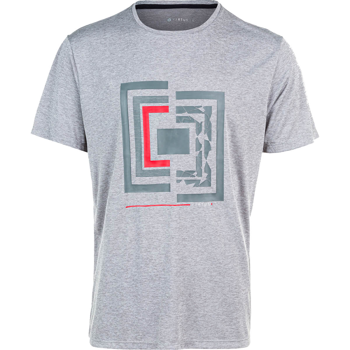 Køb Virtus Utert Teknisk Trenings T-skjorte Herre Mid Grey