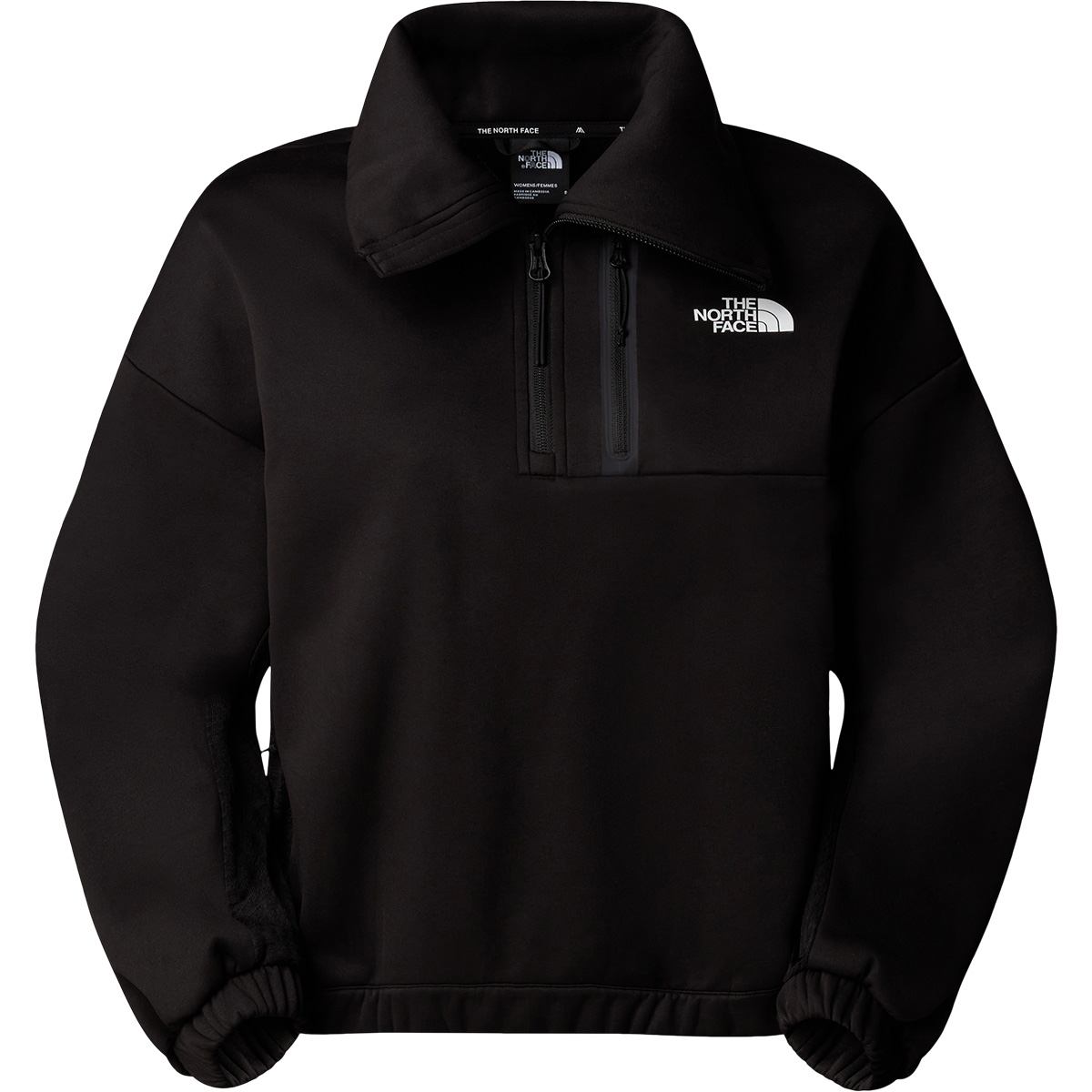 Køb The North Face Mountain Interest 1/4 Zip Fleecegenser Dame TNF BLACK