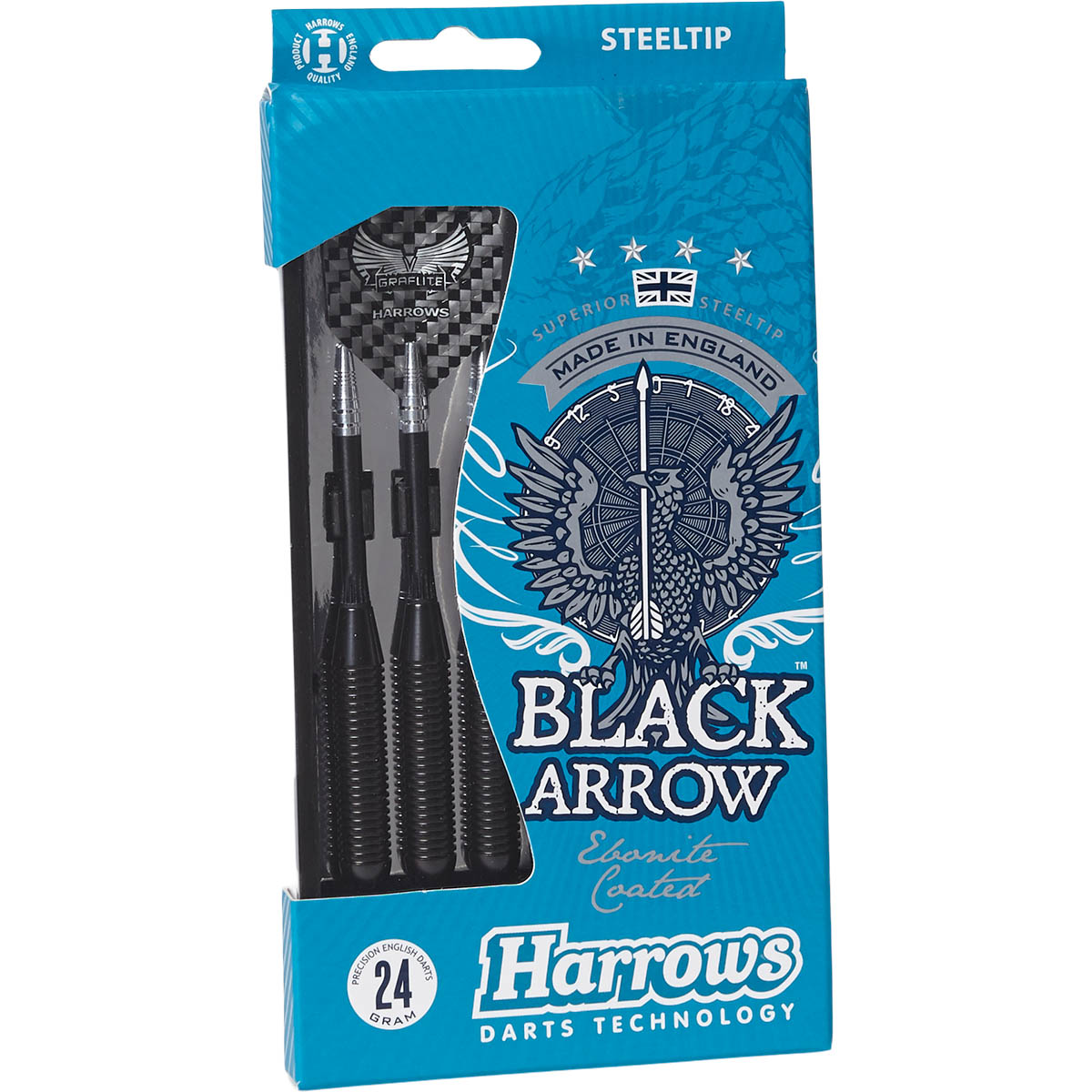 Køb Harrows Black Arrow Brass Steeltip Dartpile No Color