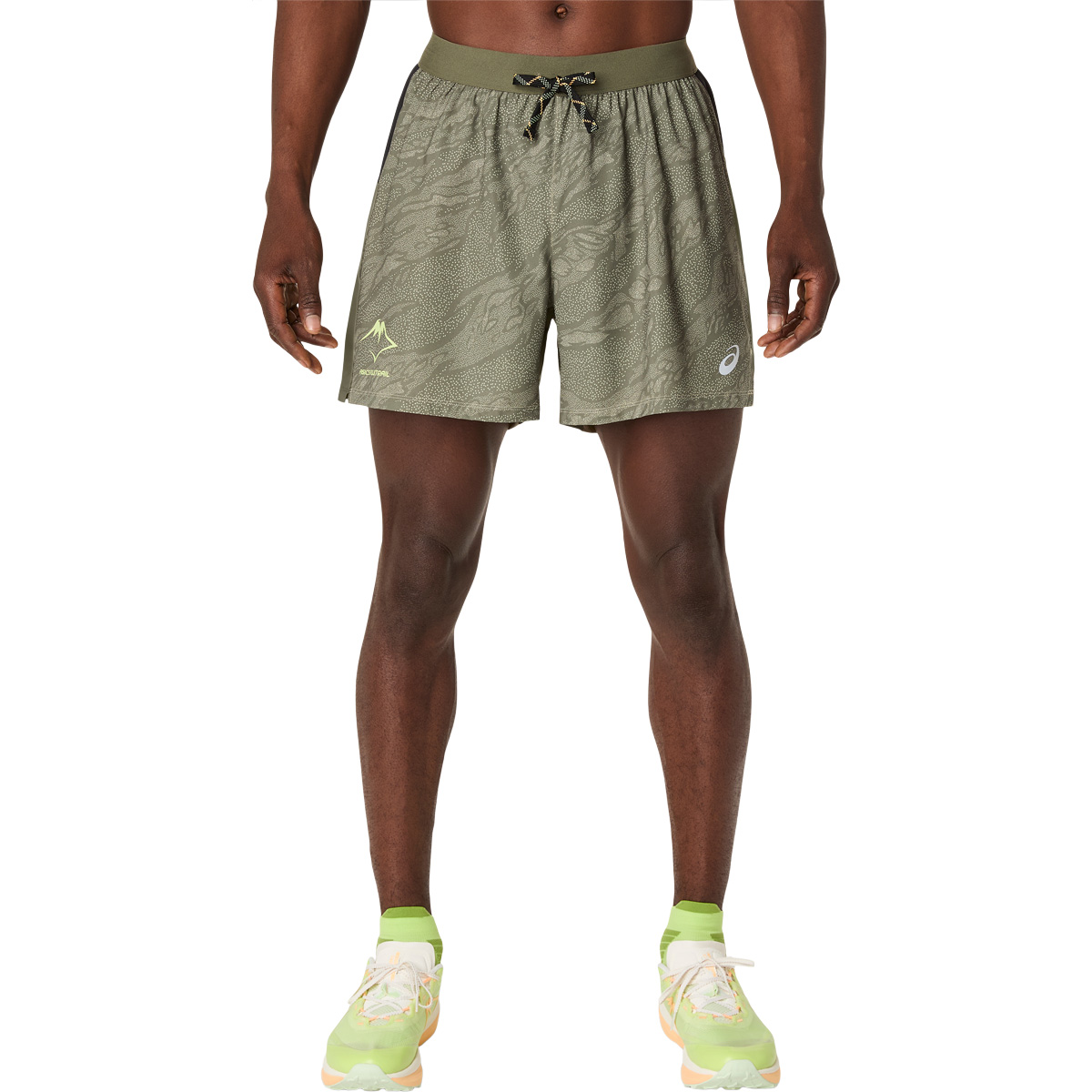 Køb ASICS Fujitrail AOP 5" Løbeshorts Herre Green