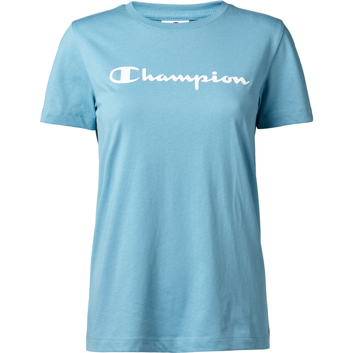 Køb Champion Script Logo T-shirt Dame Delphinium Blue