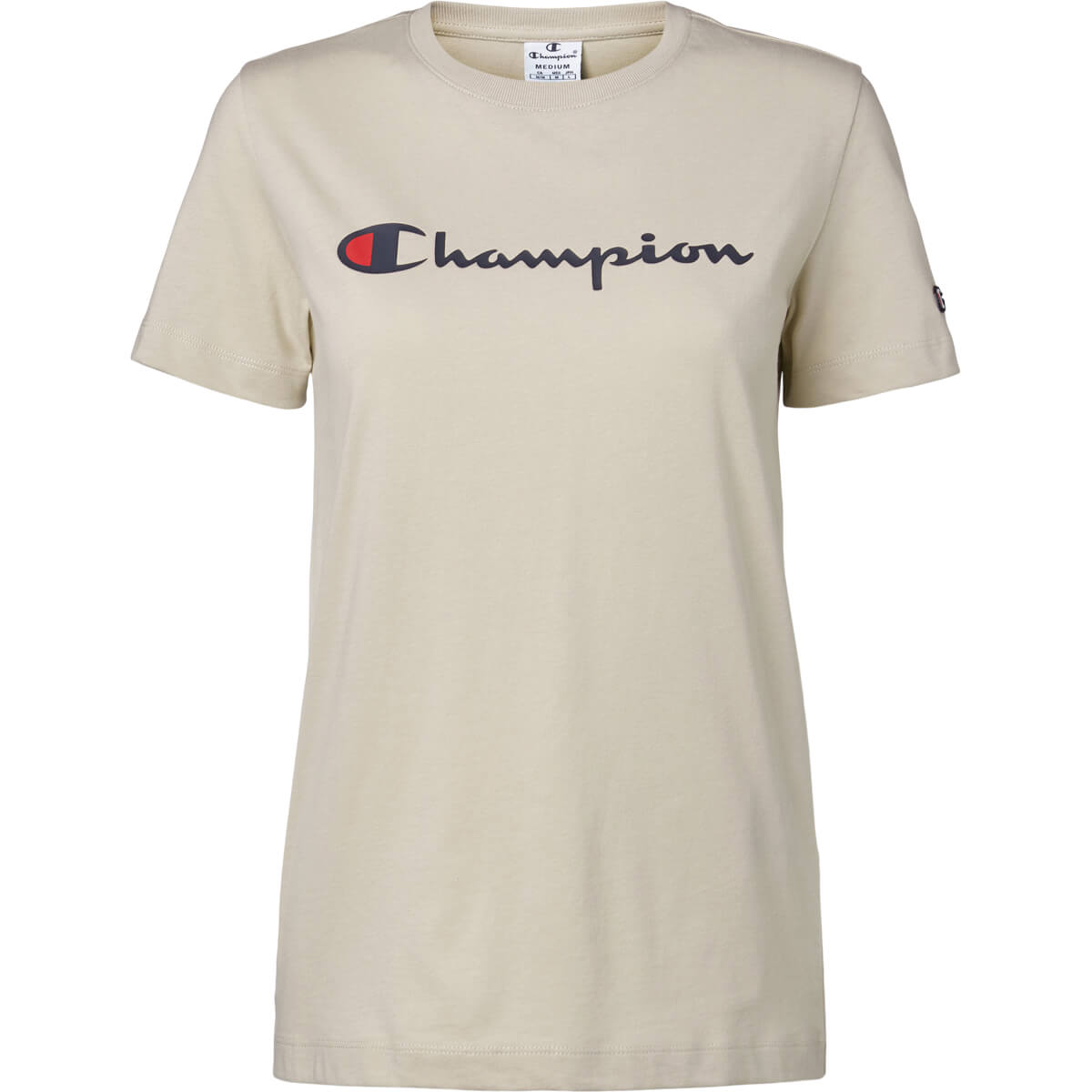 Køb Champion Script Logo T-shirt Dame Silver Lining