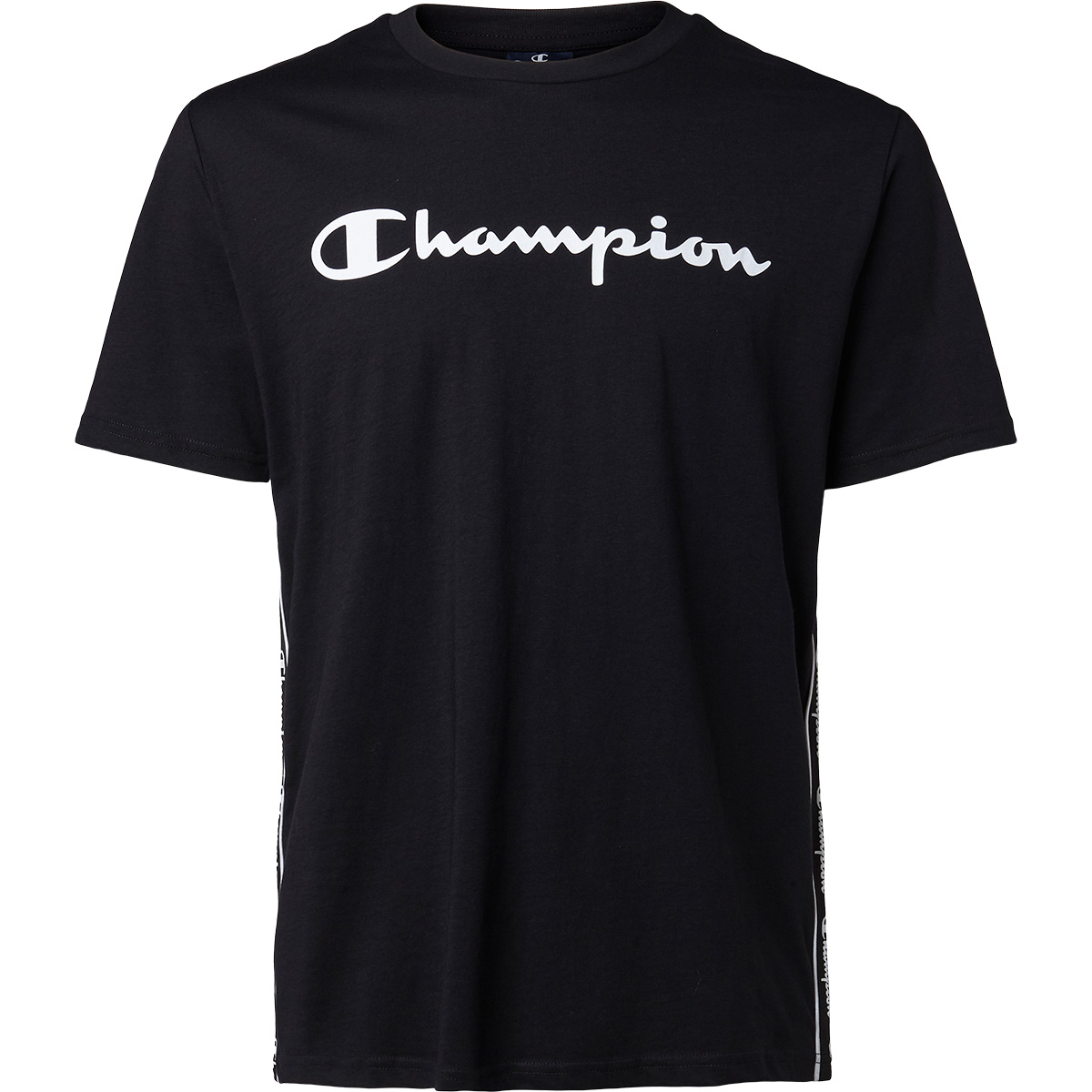 Køb Champion Script Logo Tape T-shirt Herre Black Beauty