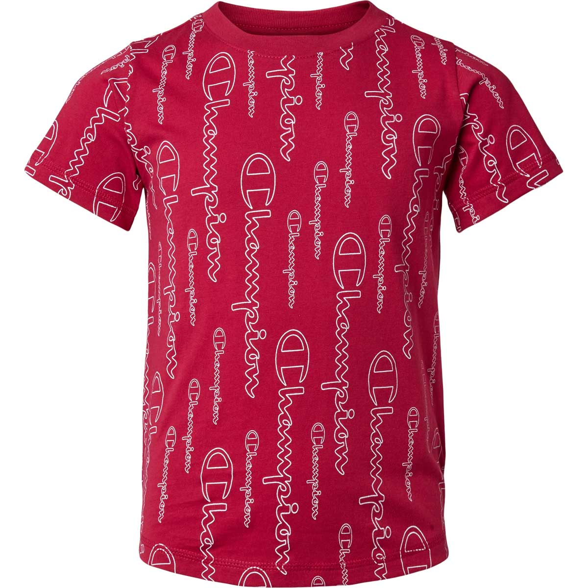 Køb Champion All-Over Logo T-shirt Børn Persian Red AL BGN
