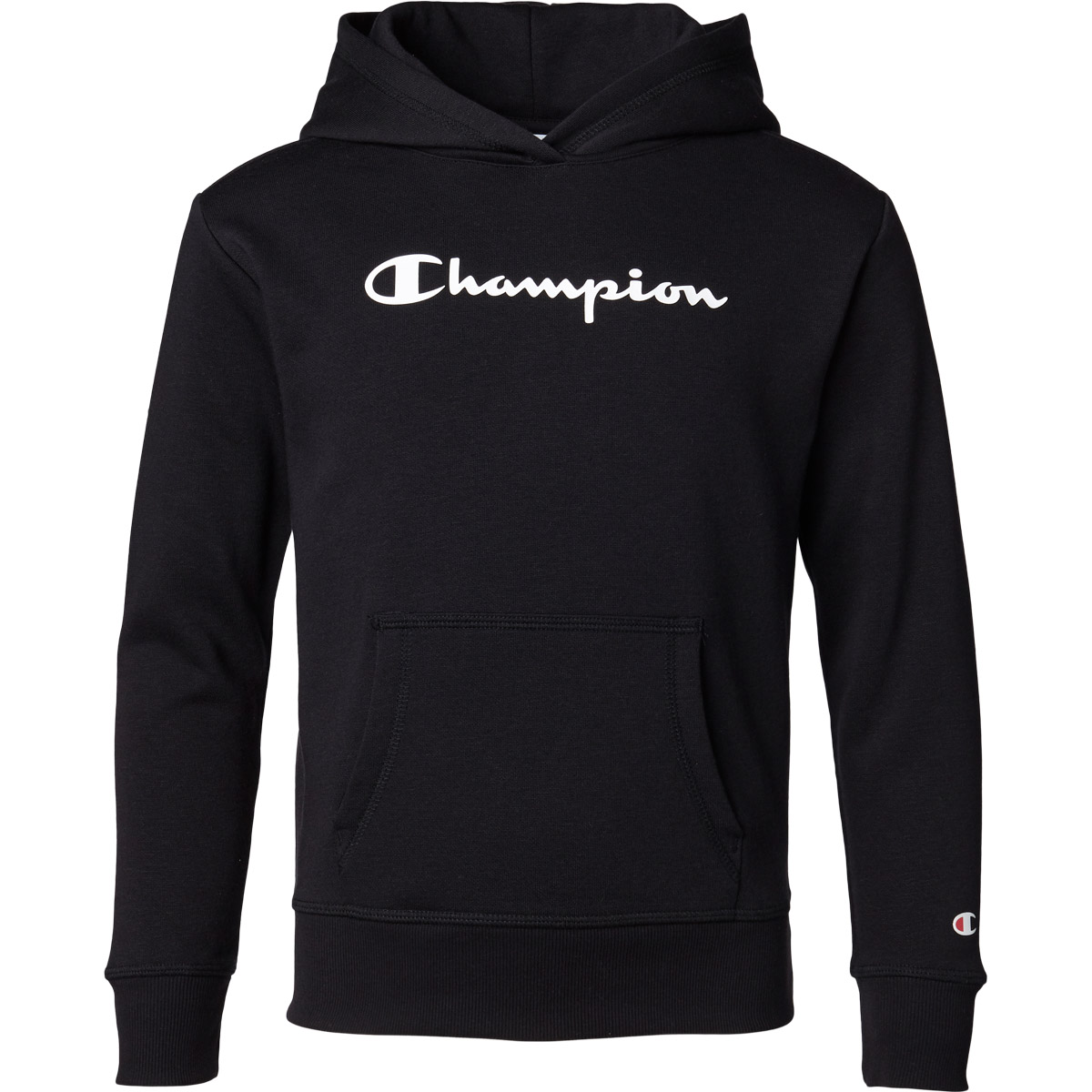 Køb Champion Script Logo Hættetrøje Børn - Sort